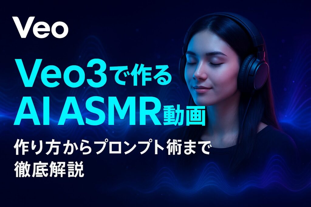Veo3で作るAI ASMR動画：作り方からプロンプト術まで徹底解説 | AI EBISU
